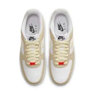 Nike Force 1 '07 Low Rattan Lace-up Sneakers - White/brown
