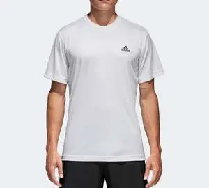 Adidas Sports Round Neck Short Sleeve - White