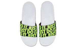 Nike Benassi Jdi Print Slides - White/black/green