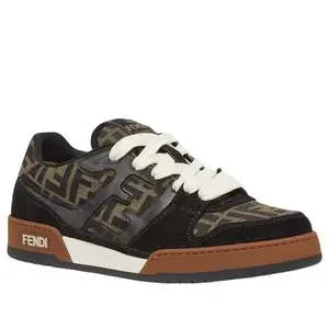 Fendi Ss26 Match Trainers - Brown