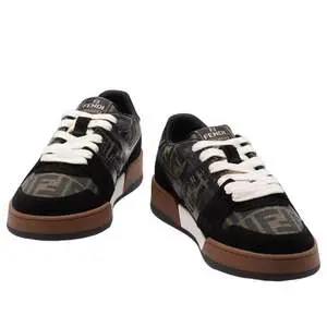 Fendi Ss26 Match Trainers - Brown