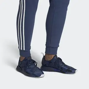 Adidas Nmd_r1 Fractal Camo Sneakers - Navy