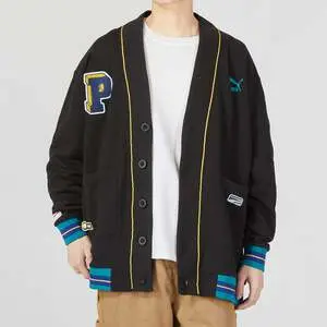 PUMA Team Badge V-neck Jacket - Black