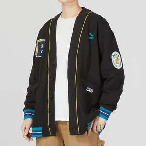 PUMA Team Badge V-neck Jacket - Black