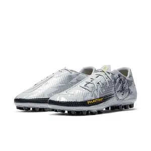 Nike Phantom Gt Ag Artificial Grass Cleats - Grey/black/silver
