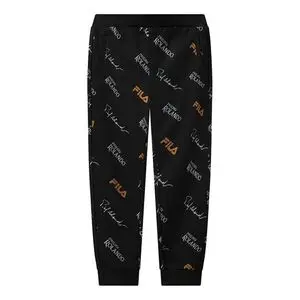 FILA Monogrammed Knitted Trousers - Black