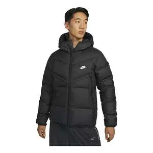 Nike Hooded Puffer Jacket - Black