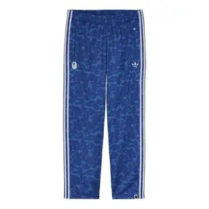 Adidas X Bape Firebird Track Pants Asia Sizing 'blue - Blue/white
