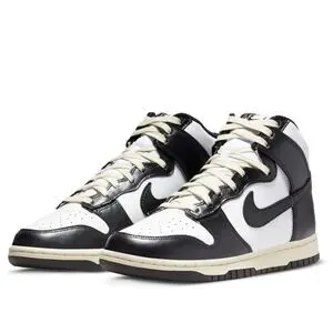 Nike Dunk High Vintage Black Sneakers - Black/white
