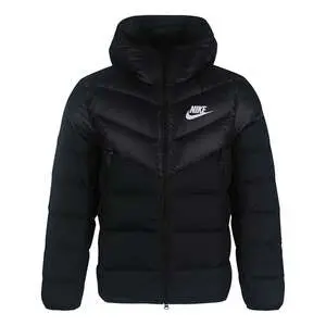 Nike Down Fill Hooded Jacket - Black