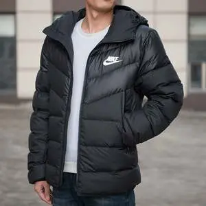 Nike Down Fill Hooded Jacket - Black