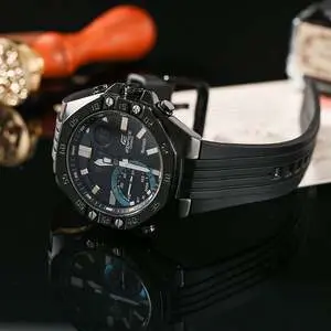 Casio Edifice Bluetooth Quartz Solar Powered Analog/digital Watch With Sapphire Crystal - Black