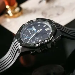 Casio Edifice Bluetooth Quartz Solar Powered Analog/digital Watch With Sapphire Crystal - Black