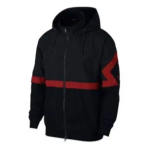 JORDAN Casual Sports Hooded Jacket - Black