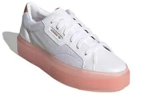 Adidas Sleek Super Platform Sneakers - White/pink