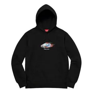 Supreme Cop Car Hooded Sweatshirt - Black