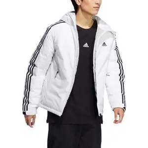 Adidas Logo Puffer Jacket With Zip Closure - Default Color