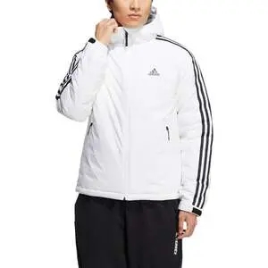 Adidas Logo Puffer Jacket With Zip Closure