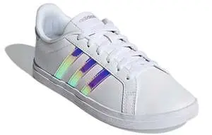Adidas Courtpoint White Iridescent Sneakers - White/blue