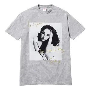 Supreme Ss17 Sade Tee Character Printing Short Sleeve Gray - Grey