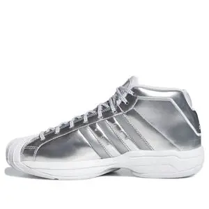 Adidas Adidas Pro Model 2G High Top Sneakers Silver