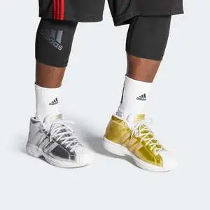 Adidas Pro Model 2g High Top Sneakers - Silver