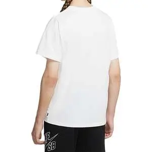 Nike Short Sleeve T-shirt With Colorful Logo Graphic - White