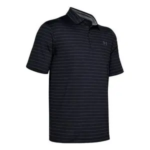 Under Armour Playoff Core Stripe Polo Shirt - Black