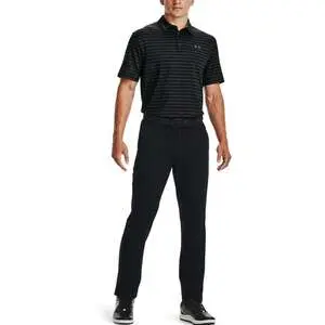Under Armour Playoff Core Stripe Polo Shirt - Black