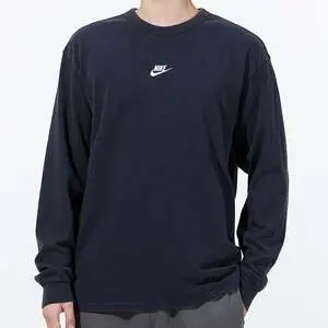 Nike Long Sleeve Crewneck T-shirt - Navy