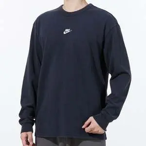 Nike Long Sleeve Crewneck T-shirt - Navy