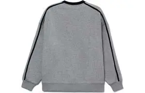 LI-NING Striped Graphic Sweatshirt 'grey Black - Grey/black
