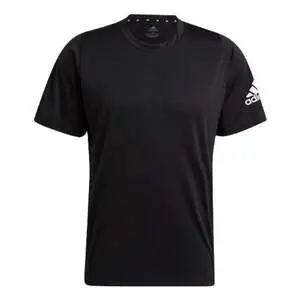 Adidas Freelift Ultimate Aeroready D2m T-shirt Asia Sizing 'black Whtie