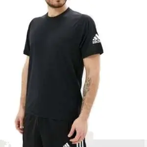 Adidas Freelift Ultimate Aeroready D2m T-shirt Asia Sizing 'black Whtie