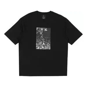 JORDAN X Union La Dunk Printing Sports Round Neck T-shirt Asia Sizing - Black
