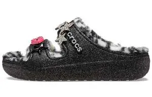 CROCS Classic Cozzzy Disco Glitter Sandals