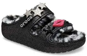 CROCS Classic Cozzzy Disco Glitter Sandals