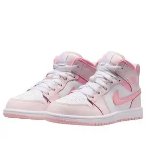 JORDAN 1 Mid Sneakers - Pearl/pink/white