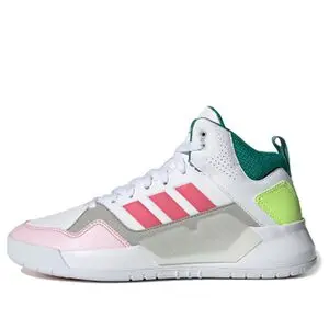Adidas Play9tis 2.0 High Top Sneakers - White/pink/gray