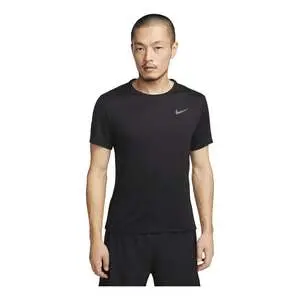 Nike Nike Dri-FIT UV Miler Short-Sleeve Running Top Black