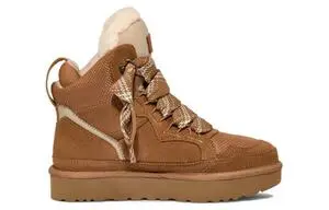 UGG Highmel Lace Up High Top Sneakers - Chestnut