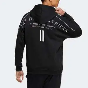Adidas Solid Color Logo Casual Zipper Cardigan Jacket - Default Color