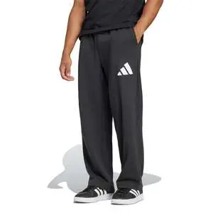 Adidas Essentials Wide Leg 3 Bar Logo Pants Asia Sizing - Black