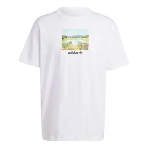 Adidas Day Graphic T-shirt Asia Sizing - White
