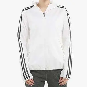 Adidas Hooded Windtight Jacket - White