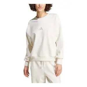 Adidas French Terry 3-stripes Loose Sweatshirt - Off White