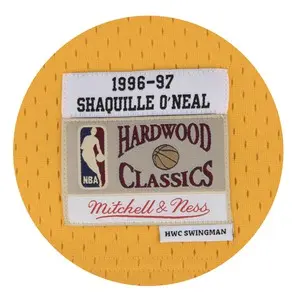 Mitchell & Ness X Nba Los Angeles Lakers 1996-97 Home Swingman Jersey 'shaquille O'neal 34 - Yellow