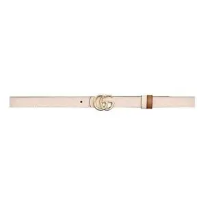Gucci GUCCI 2.0 Reversible GG Marmont Thin Belt Pink