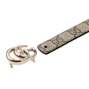 Gucci Marmont Thin Reversible Belt - Beige/black