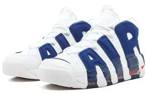 Nike More Uptempo "knicks" Sneakers - White/blue/orange